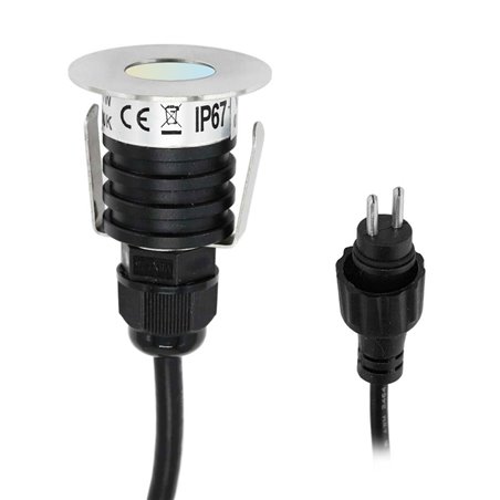 Set of 6 Mini LED Recessed Floor Light Switchable Double Color ...